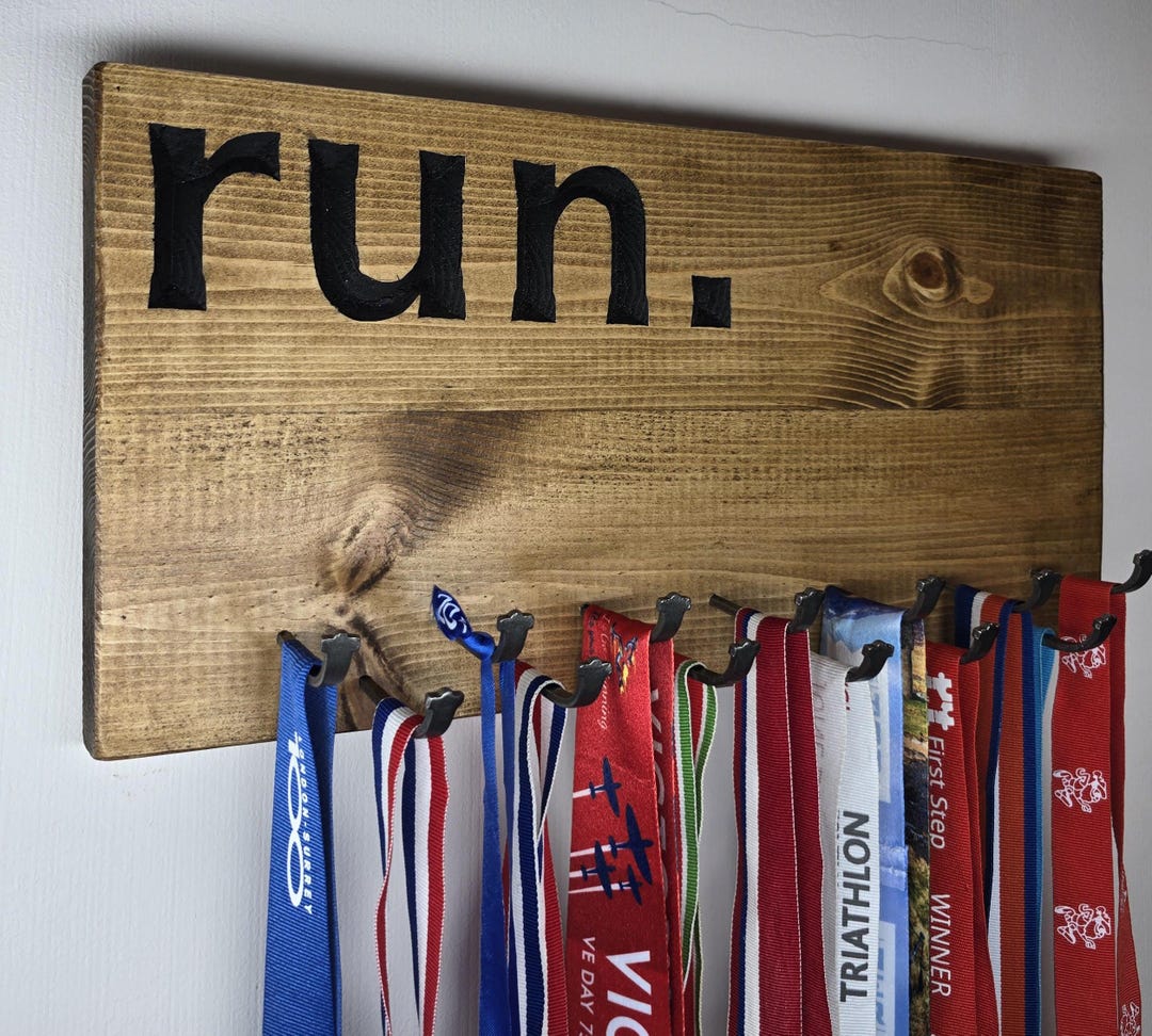 RRB - Medal Rack for Hanging Running Race Medals. Perfect Christmas ...