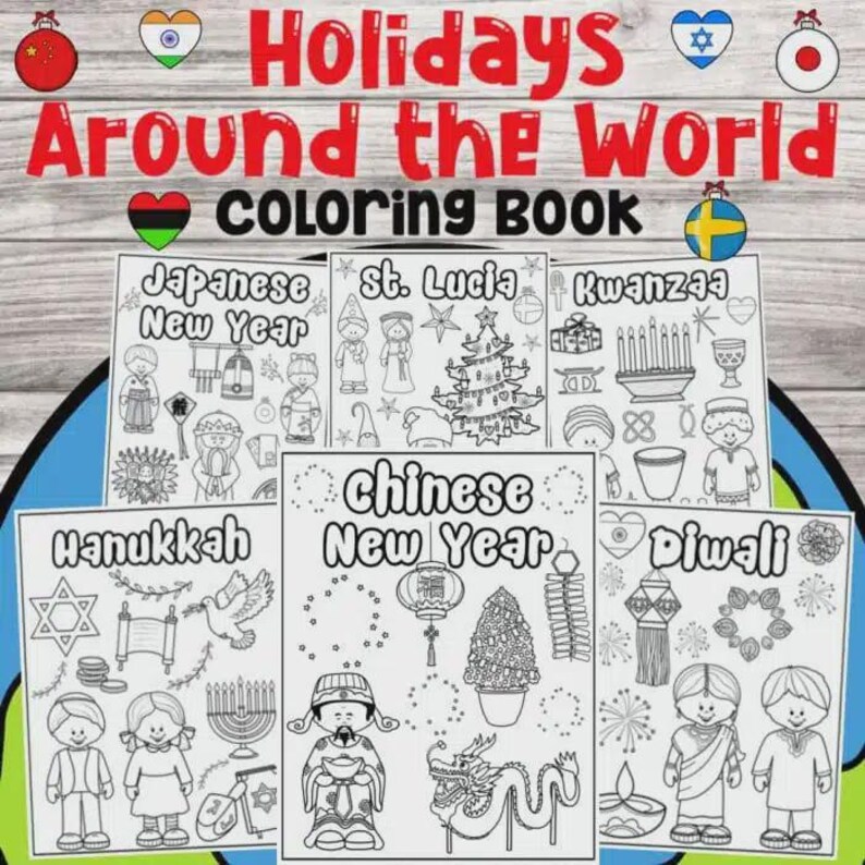 Chinese New Year Coloring Page for Kids - Etsy