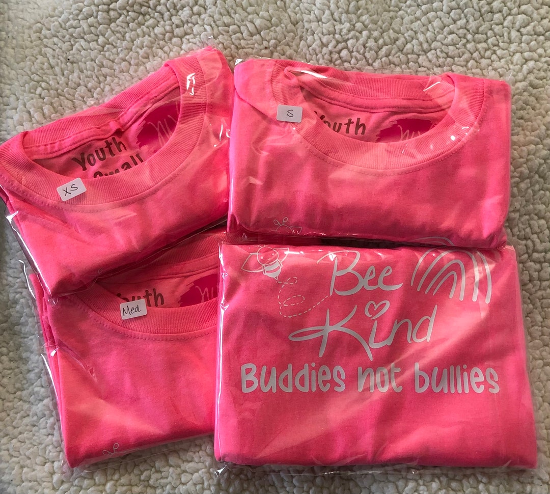 Pink Shirt Day T-shirt, Stop Bullying, Bee Kind - Etsy