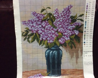 Woman's Profile Finished Handmade Cross Stitch - Etsy