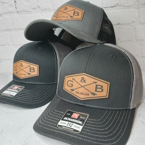 Custom Text Hats, Personalized Couples Hats, Custom Wedding Hats ...