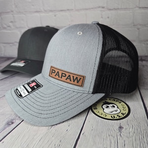 PAPAW Hat, PAPAW Cap, Papaw Gifts, Custom Papaw Gifts, Richardson 112 Hat, Gifts for Papaw ...