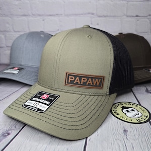 PAPAW Hat, PAPAW Baseball Cap, Papaw Trucker Hat, Gifts for Papaw, Grandpa Birthday Gift, New ...