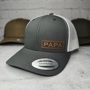 PAPA Hat, Papa Trucker Cap, Custom Gifts for Papa, New Papa Pregnancy ...