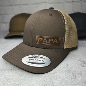 PAPA Hat, Papa Trucker Cap, Custom Gifts for Papa, New Papa Pregnancy ...
