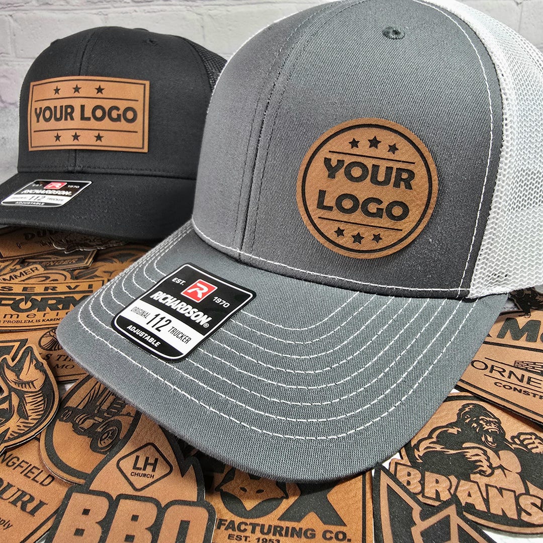 Custom Company Logo Hats, Customizable Name Personalized Text Business ...