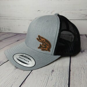 MUSKIE HAT, Muskie Fishing Gifts, Fisherman Hat, Musky Patch Cap ...