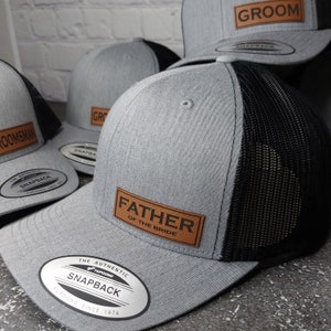 Custom Father of the Bride Hat, Wedding Party Hats, Groom Hat, Bridal ...