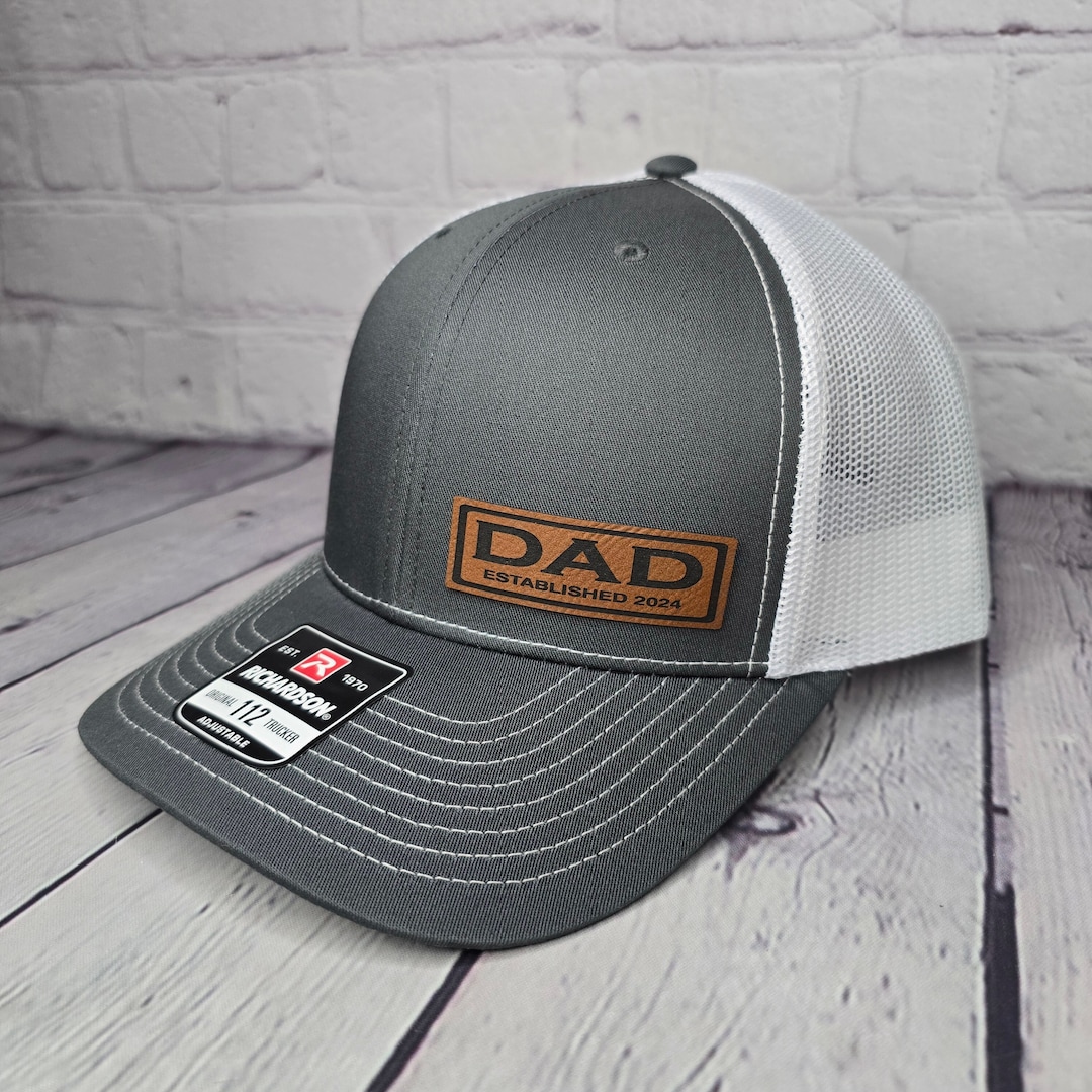 DAD HAT, DAD Established Any Year 2025, 2024 Etc. New Dad Pregnancy ...