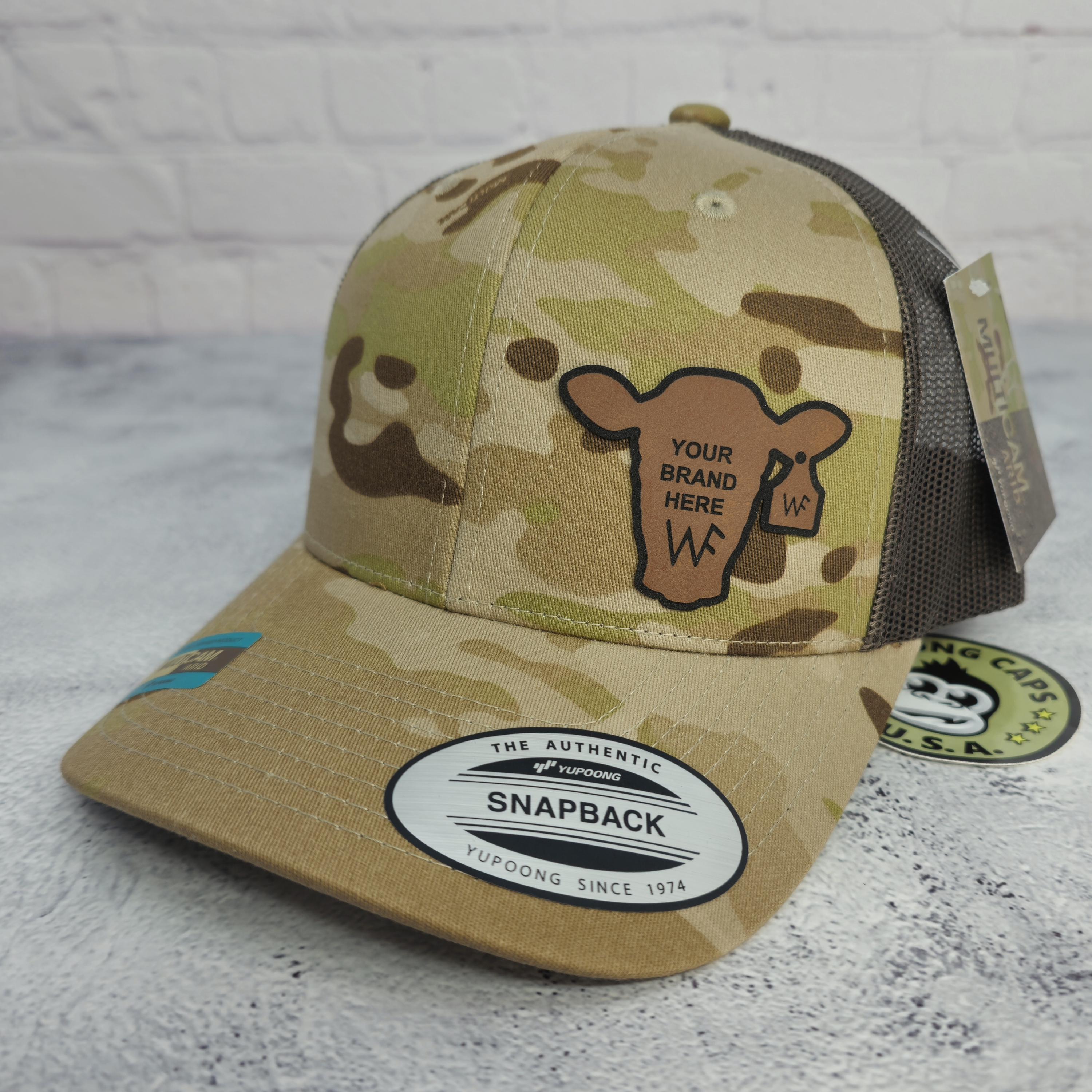 Custom Text Hats, Personalized Cattle Brand Hat, Camo Cattle Ranch Caps ...