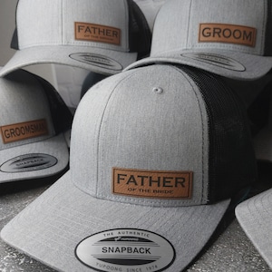 Custom Father of the Bride Hat, Wedding Party Hats, Groom Hat, Bridal ...