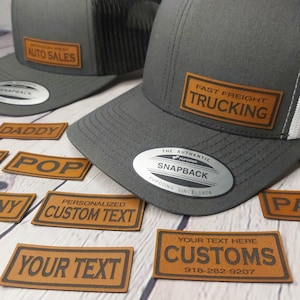 Custom Text Hats, Custom Logo Business Hats, Customizable Name Gifts ...