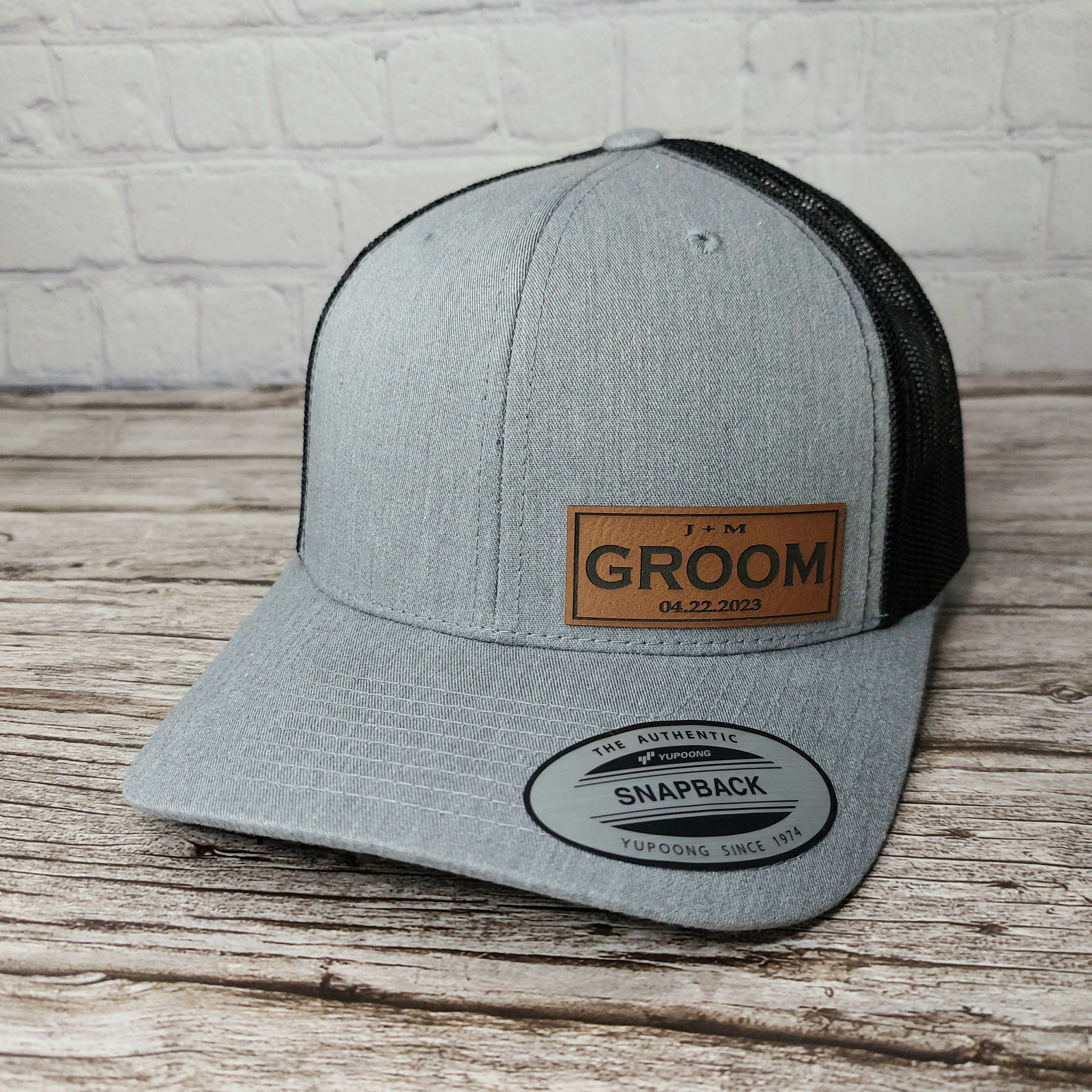 Custom Groom Hat, Personalized Wedding Hats, Groomsman, Father of the ...