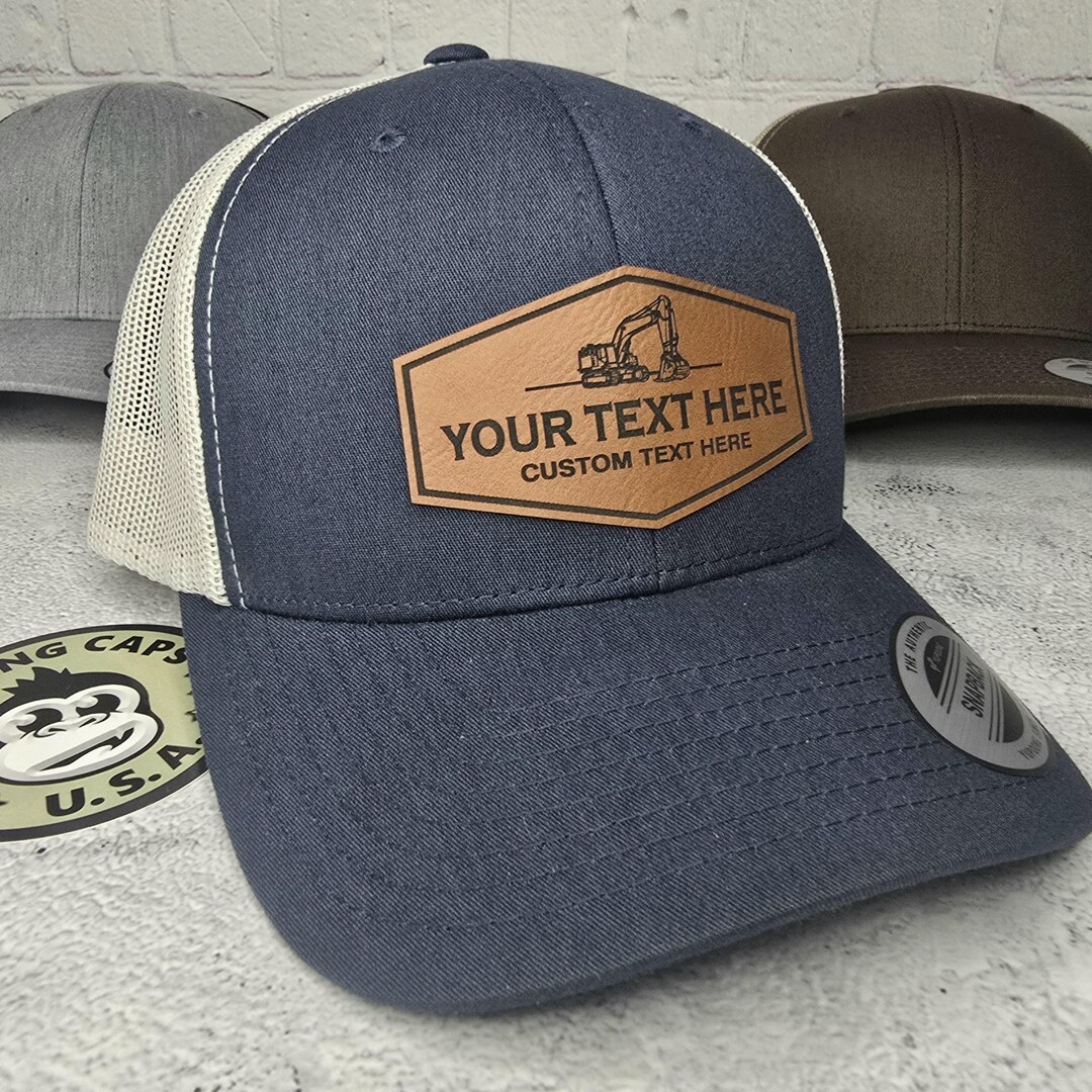 Custom Excavator Hat, Personalized Excavation Company Cap, Heavy ...