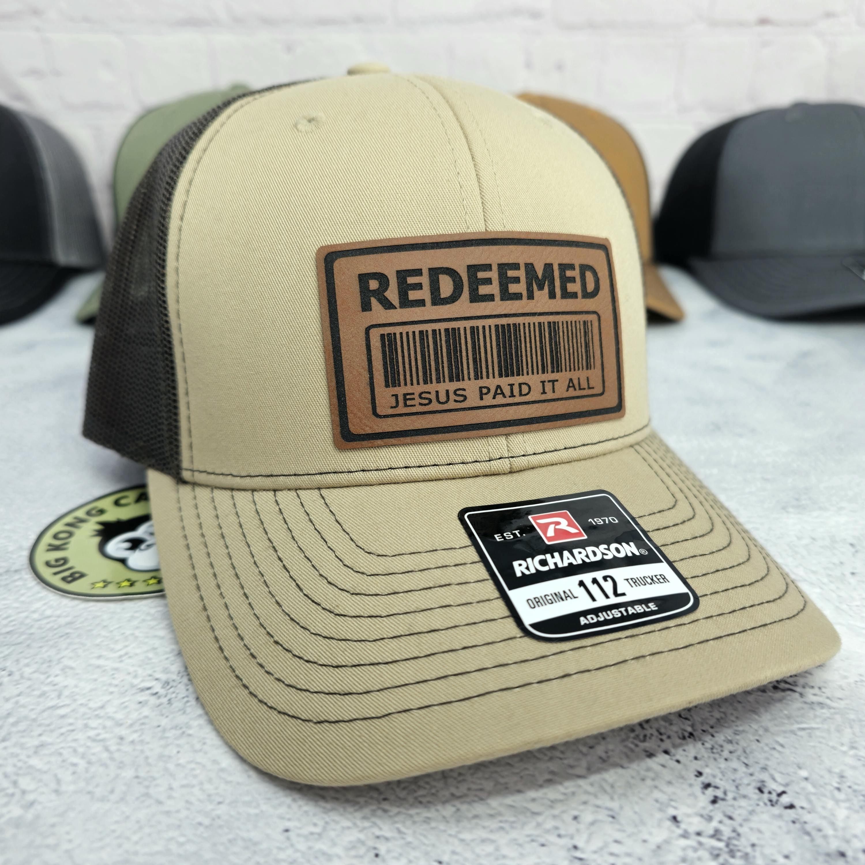 Jesus Hat, Redeemed Trucker Cap, Jesus Saves Christian Hats, Religous ...