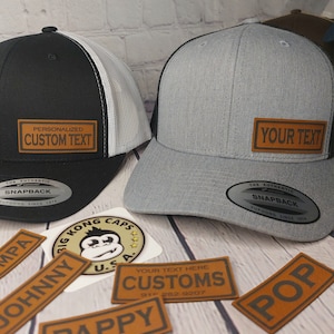Custom Text Hats, Custom Logo Business Hats, Customizable Name Gifts ...
