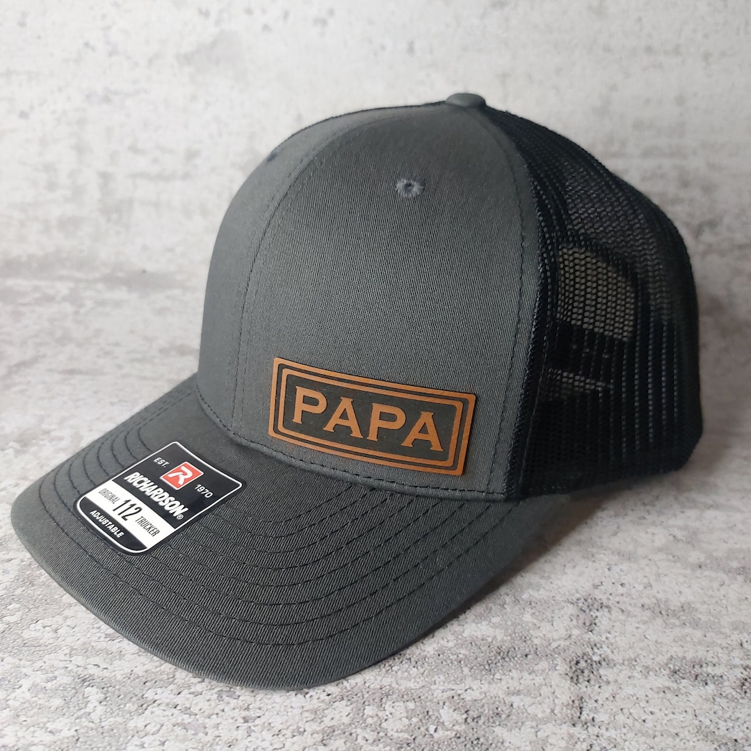 PAPA Patch Hat, Custom PAPA Cap, Birthday Gifts for Grandpa, New Papa ...