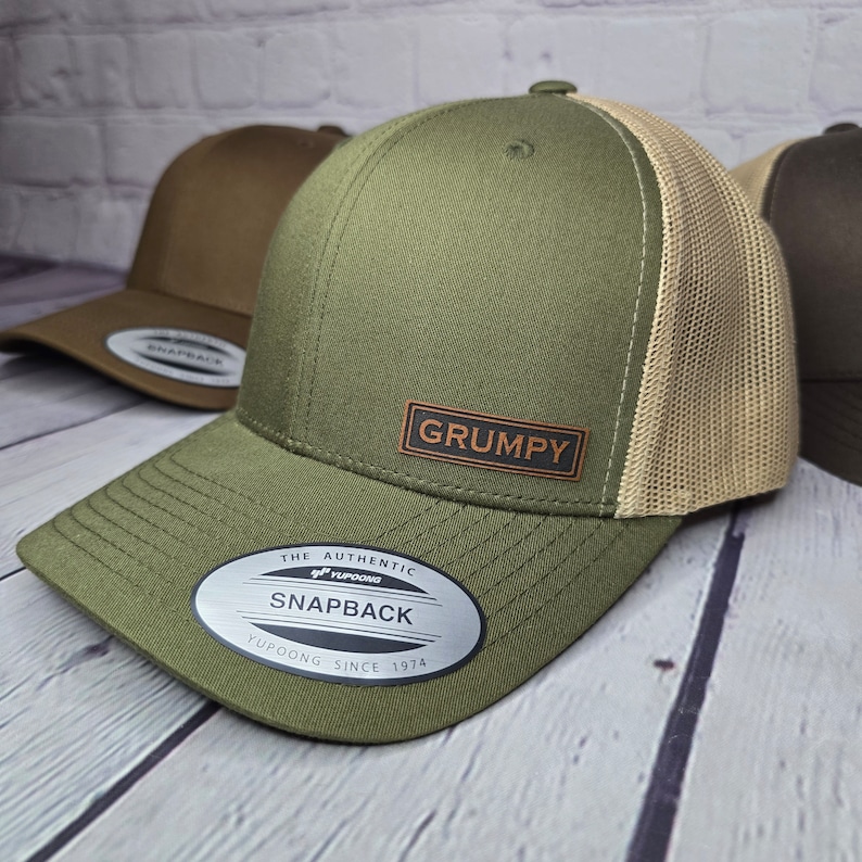GRUMPY Hat, Grumpy Baseball Cap, Custom Grandpa Gifts, New Grandpa ...