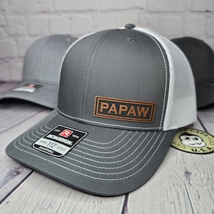 PAPAW Hat, PAPAW Baseball Cap, Papaw Trucker Hat, Gifts for Papaw ...