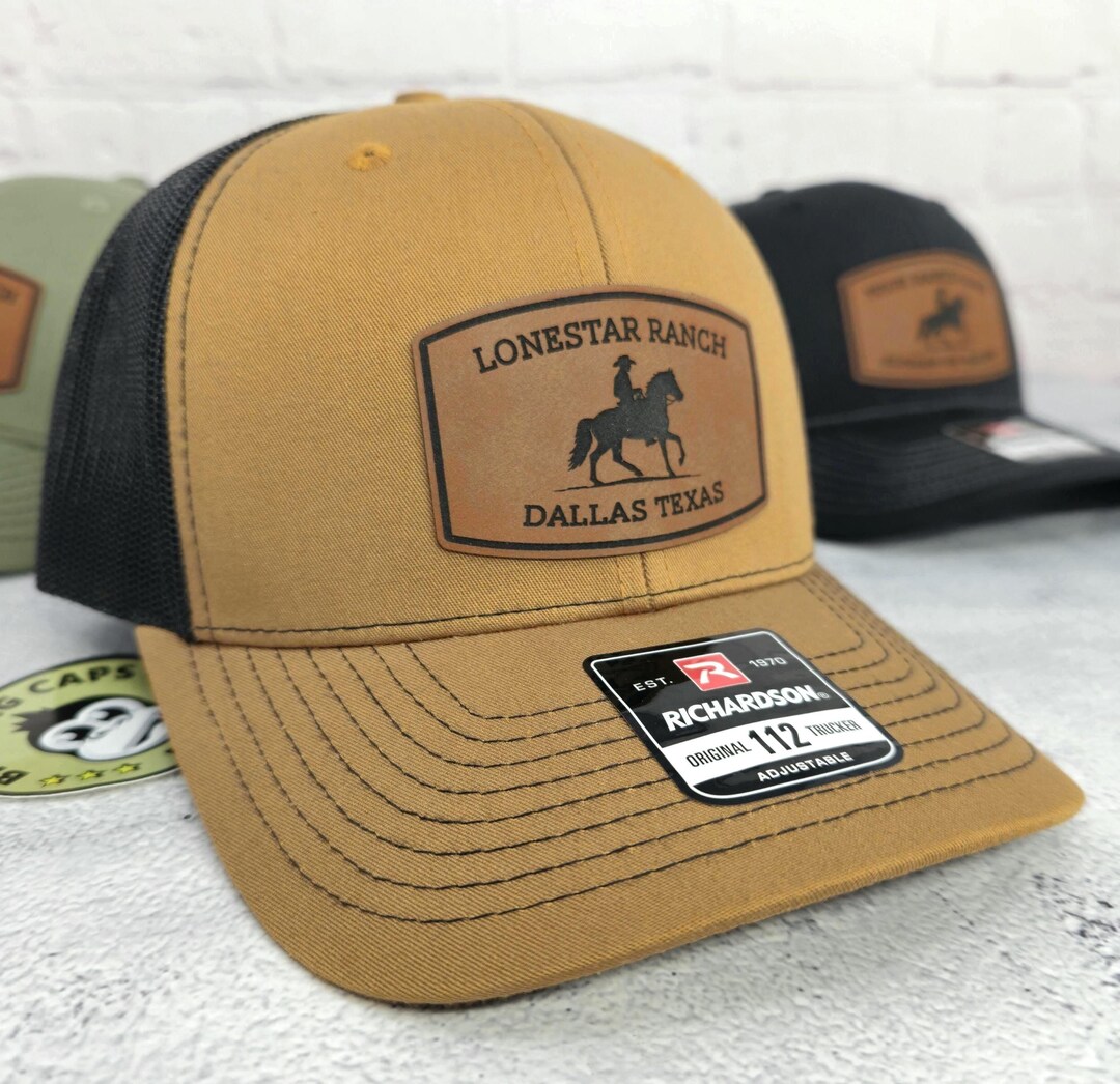 Custom Ranch Hats, Custom Farm Name Hats, Personalized Text Rancher Cap ...