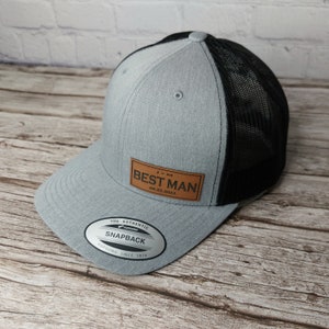 Best Man Hat, Custom Groom Hat, Wedding Party Hat, Groomsman Hats ...