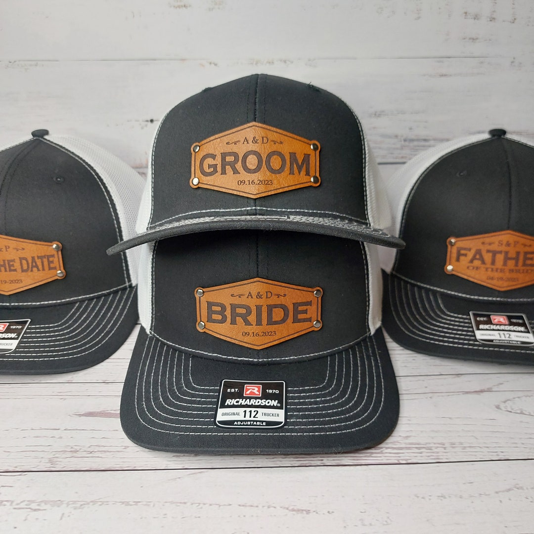 Bride and Groom Hats, Bride and Groom Caps, Bride Hat, Groom Hat, Bride ...