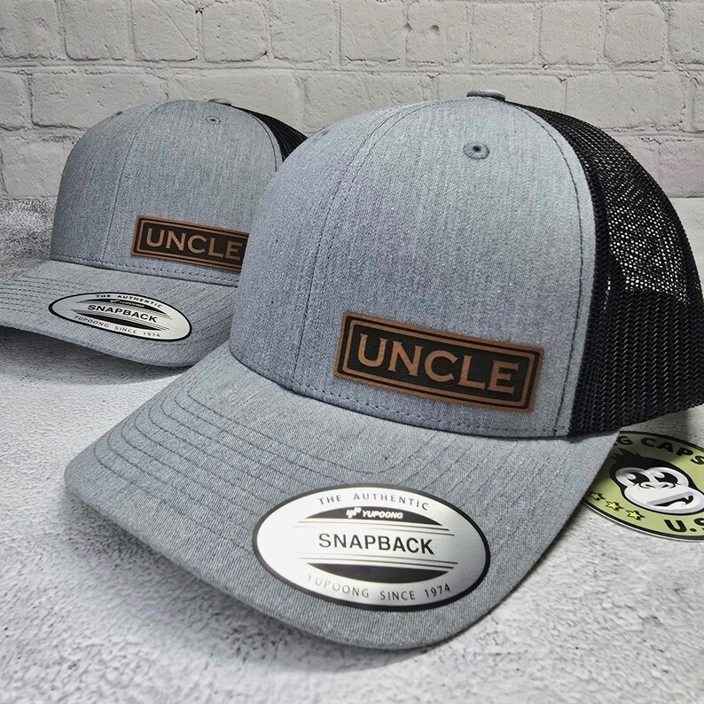 Uncle Hat, Uncle Patch Cap, Uncle Birthday Gifts, Personalized Gifts ...