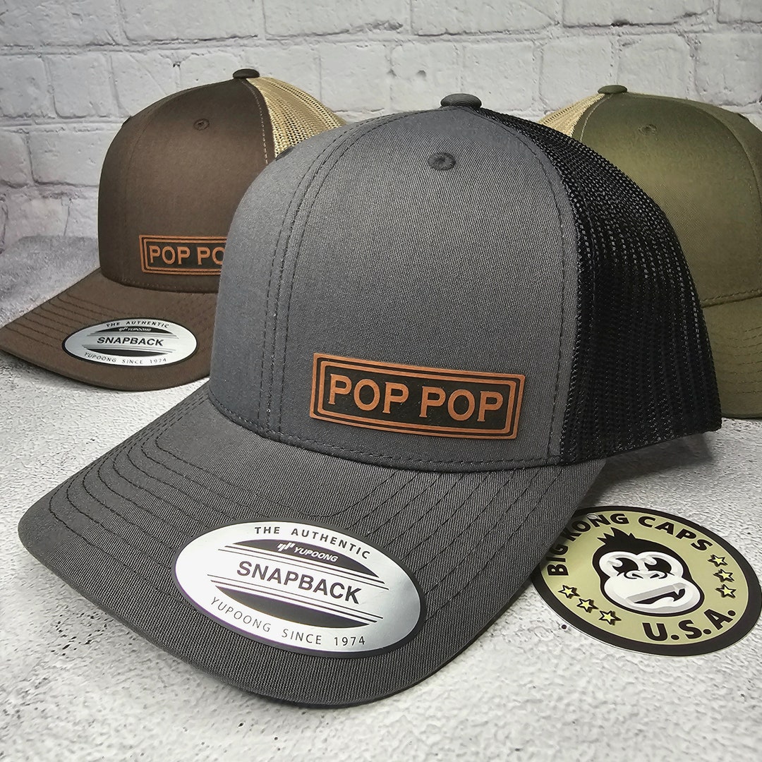 POP POP Hat, Custom Pop Pop Cap, Custom Text Hat, Personalized Pop Pop ...