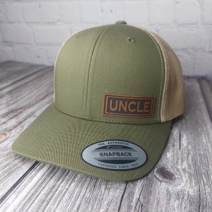 Uncle Hat, Uncle Patch Cap, Uncle Birthday Gifts, Personalized Gifts ...
