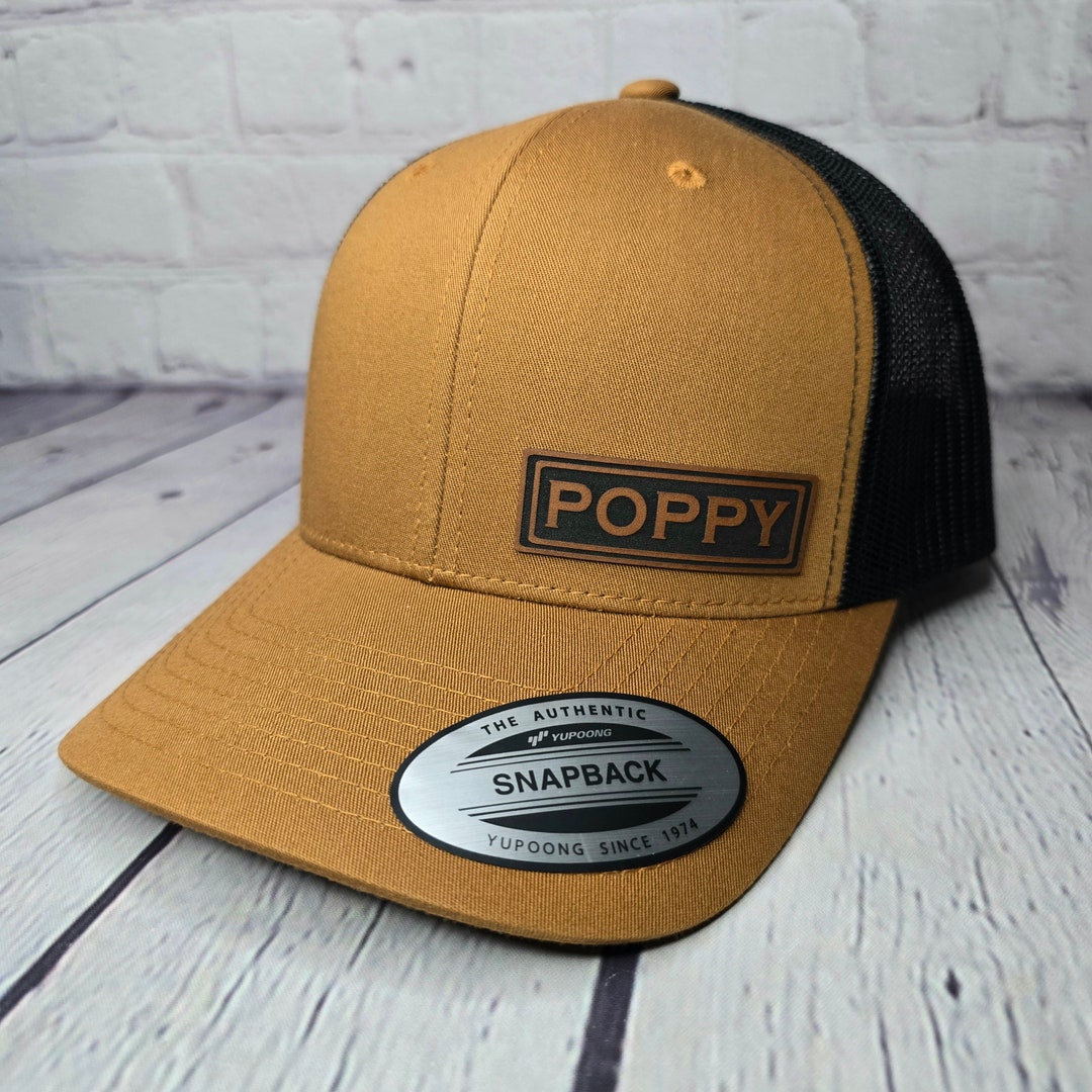Poppy Patch Hat, Custom Poppy Trucker Cap, Personalized Poppy Hats, New ...