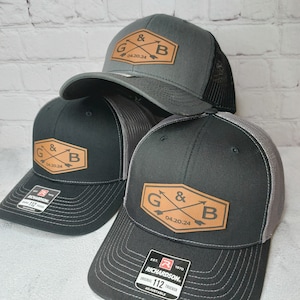 Custom Couples Hats, Personalized Wedding Hats, Groom, Best Man Hats ...