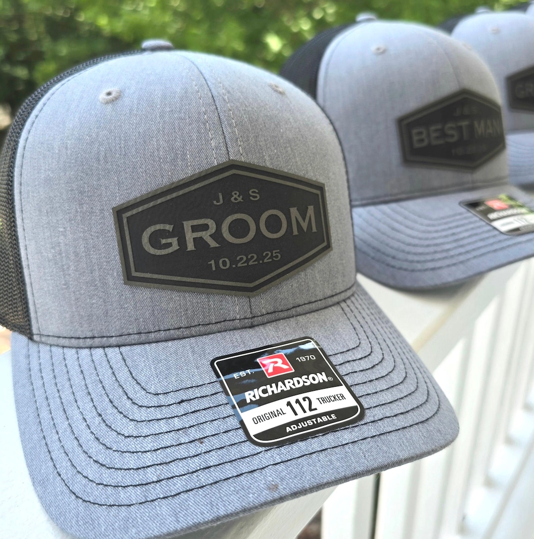 Custom Groom Hat, Personalized Initials Wedding Hats, Best Man ...