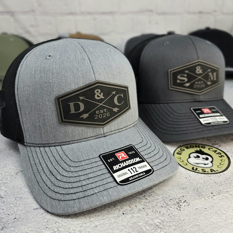 Couples Initial Hat - Etsy