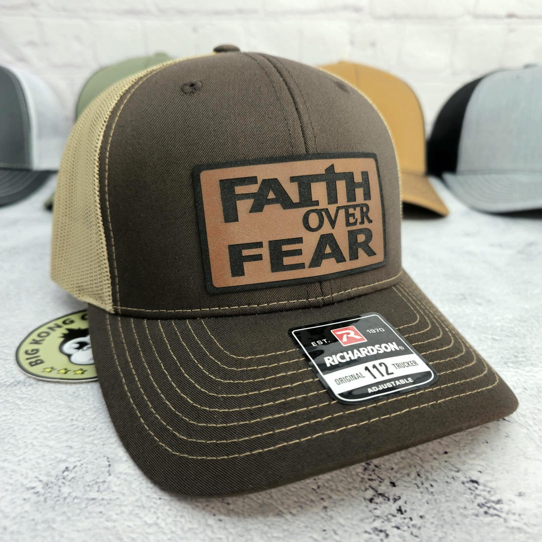 Jesus Hat, Faith Over Fear Cap, Christian Apparel, God Trucker Hat ...