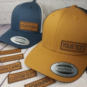 Custom Text Hats, Custom Logo Business Hats, Customizable Name Gifts ...