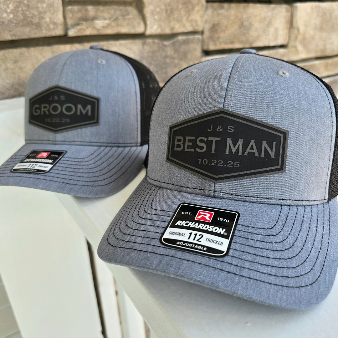 Custom Groom Hat, Personalized Wedding Hats, Best Man, Groomsman Caps ...