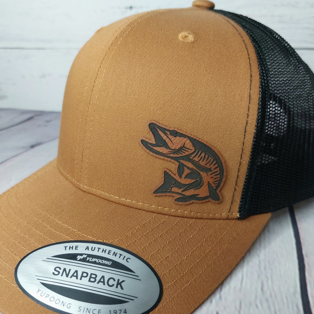 MUSKIE HAT, Muskie Fishing Gifts, Fisherman Hat, Musky Patch Cap ...