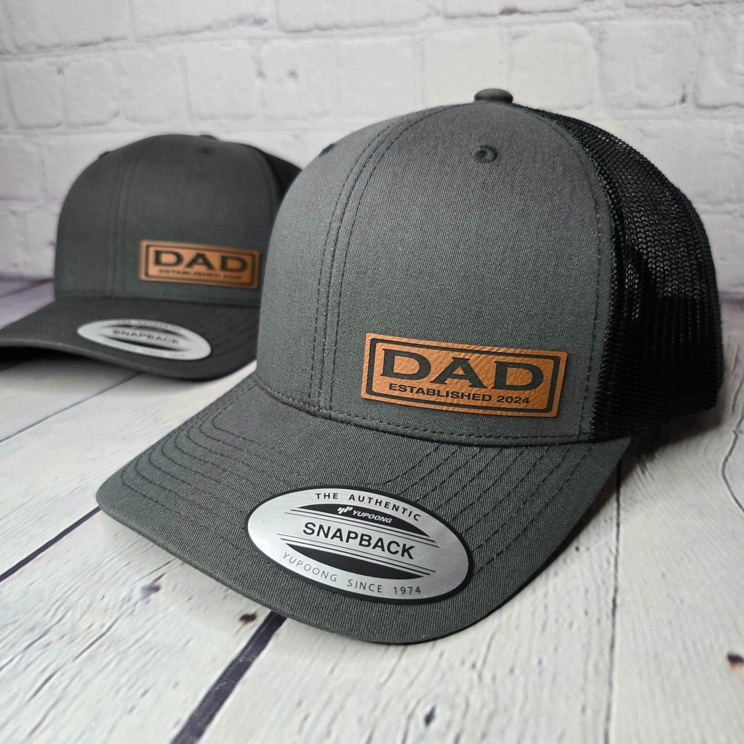 Custom DAD HAT, DAD Hat Established Any Year, New Dad Pregnancy ...