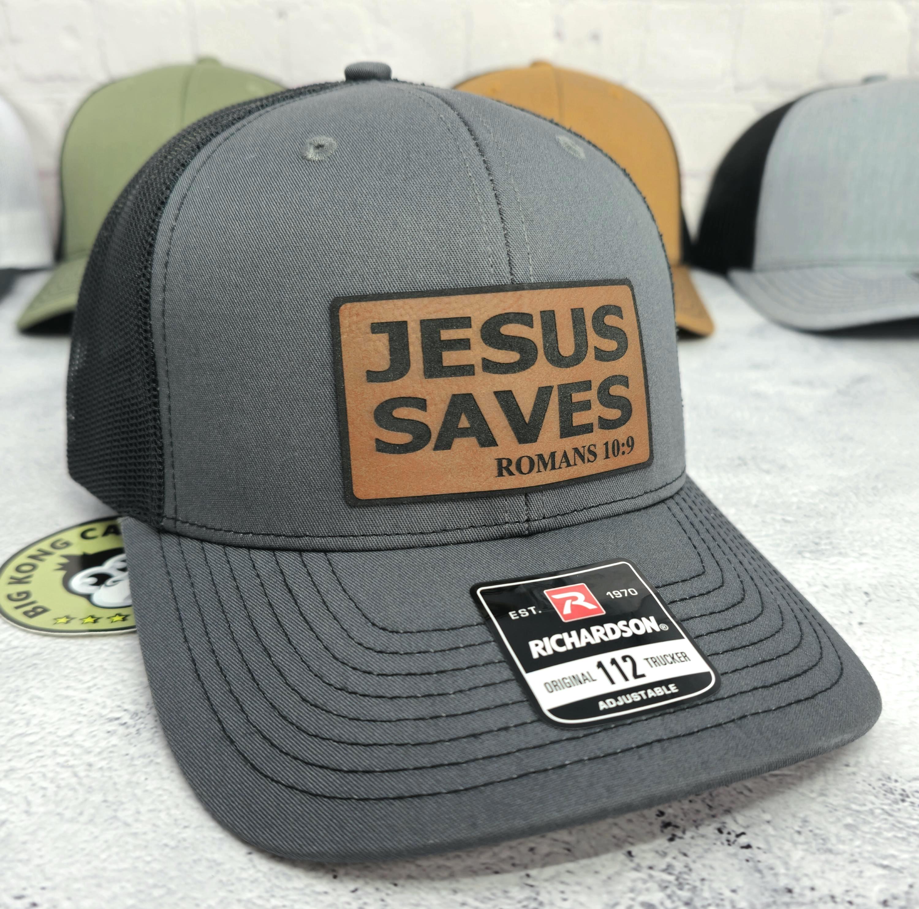 Jesus Saves Hat, Custom BIBLE VERSE HAT, Christian Trucker Hat, Faith ...