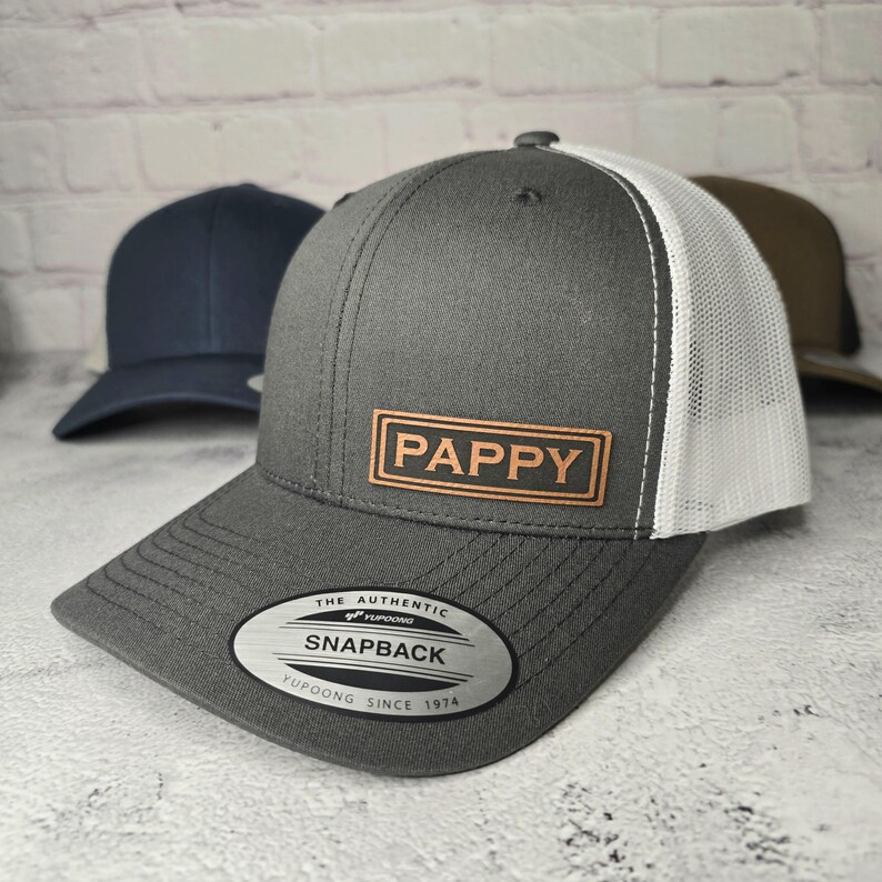 Pappy Hat, PAPPY Trucker Cap, Custom Pappy Gifts, New Pappy Pregnancy ...