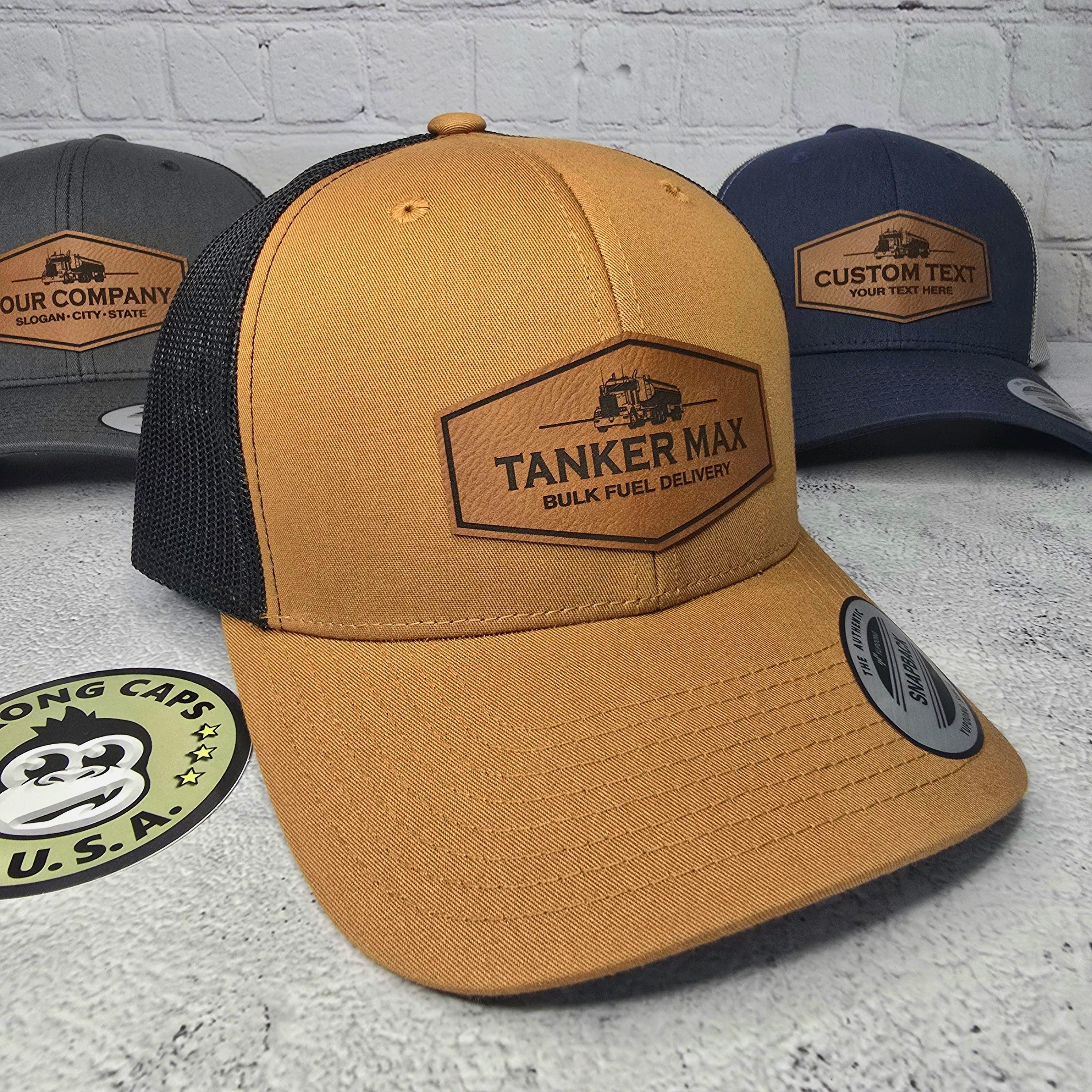Tanker Truck Hats, Custom Text Trucker Hat, Personalized Truck Driver ...