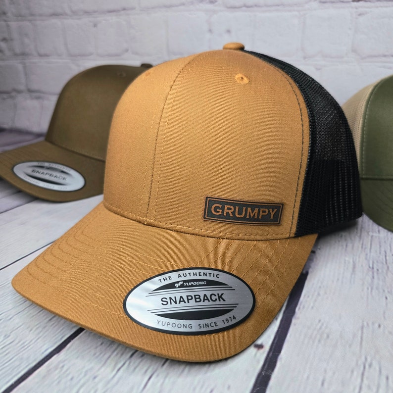 GRUMPY Hat, Grumpy Baseball Cap, Custom Grandpa Gifts, New Grandpa ...
