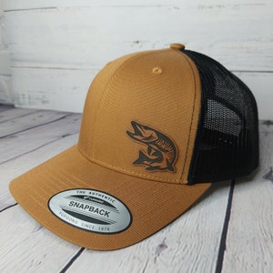 MUSKIE HAT, Muskie Fishing Gifts, Fisherman Hat, Musky Patch Cap ...