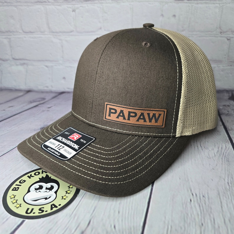 PAPAW Hat, PAPAW Cap, Papaw Gifts, Custom Papaw Gifts, Richardson 112 ...