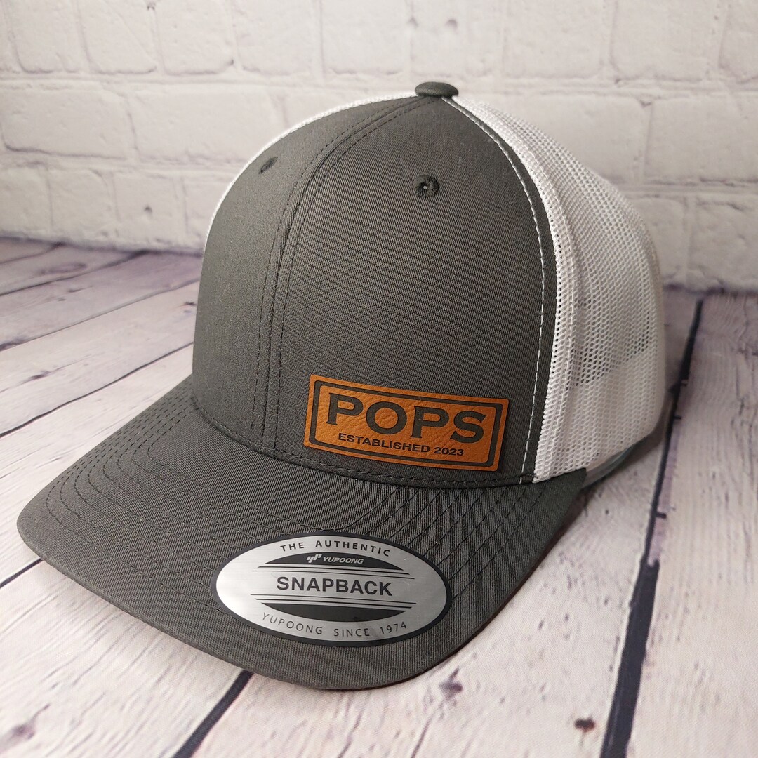Pops Hat, Custom Pops Cap, Established Any Year 2023, 2022, Custom Word ...