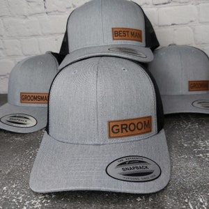 Custom Wedding Party Hats, Best Man Hat, Bride and Groom Wedding Hats ...