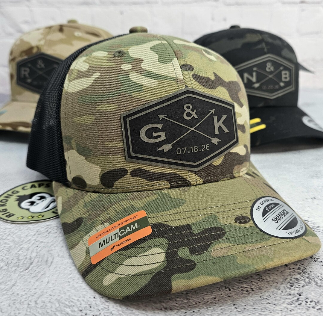 Custom Initials Hats, Personalized Couples Caps, Anniversary Husband ...
