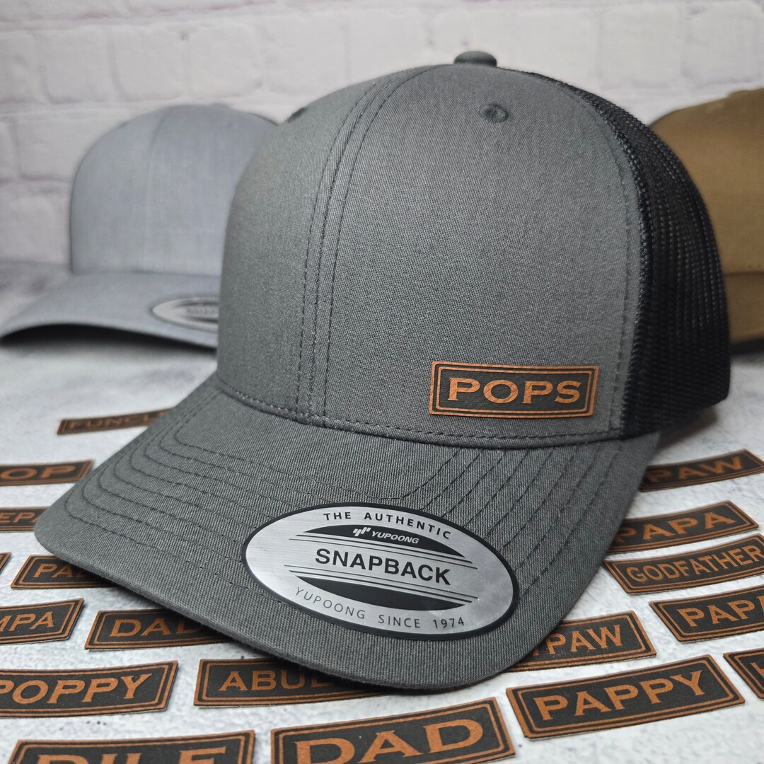 Pops Hat, Customizable Pops Patch Hat, Pops Gifts, Custom Text Pops ...