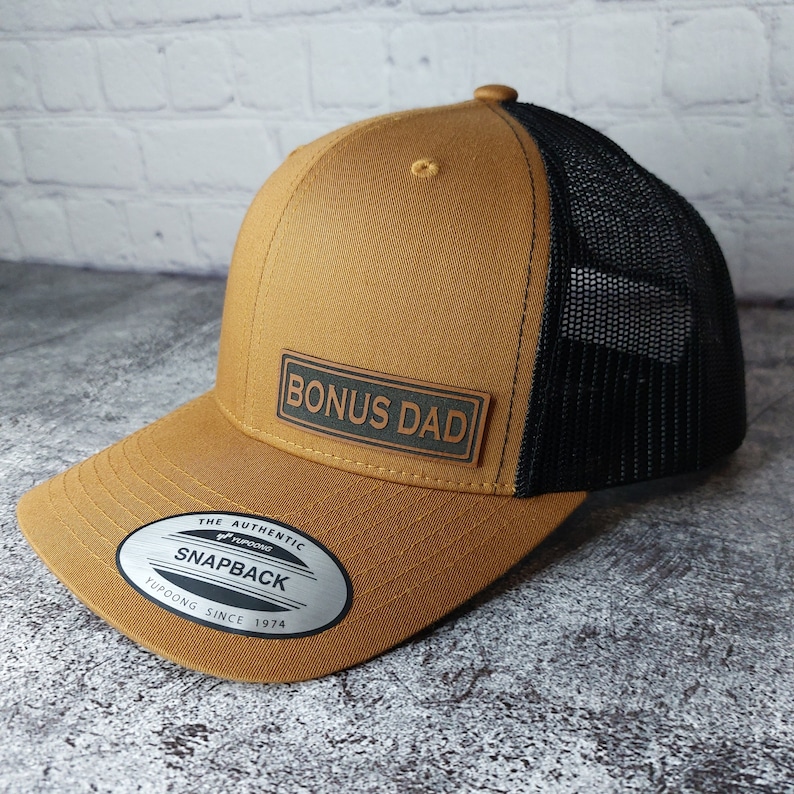 Bonus Dad Hat, Step Father Hats, Dad Birthday, Customizable Step Father ...