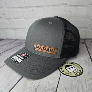 PAPAW Hat, PAPAW Cap, Papaw Gifts, Custom Papaw Gifts, Richardson 112 Hat, Gifts for Papaw ...